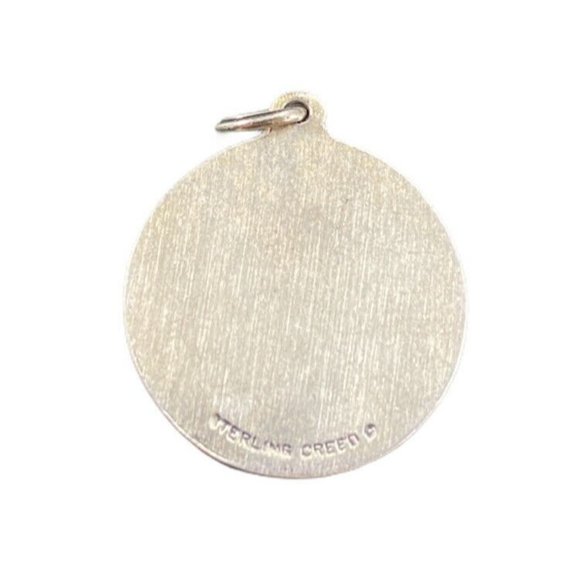 Creed | Jewelry | Vintage Creed Sterling Silver Saint Rose Medal Bust ...